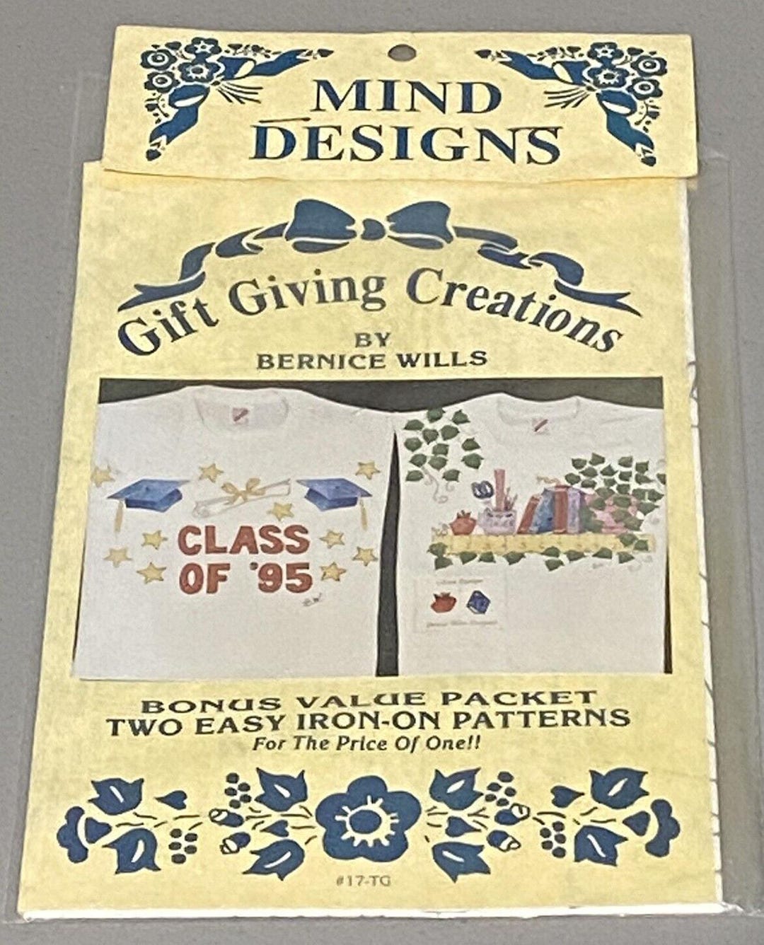 VTG Mind Designs Iron-on Patterns 2 Graduation + Teacher Bernice Wills ...