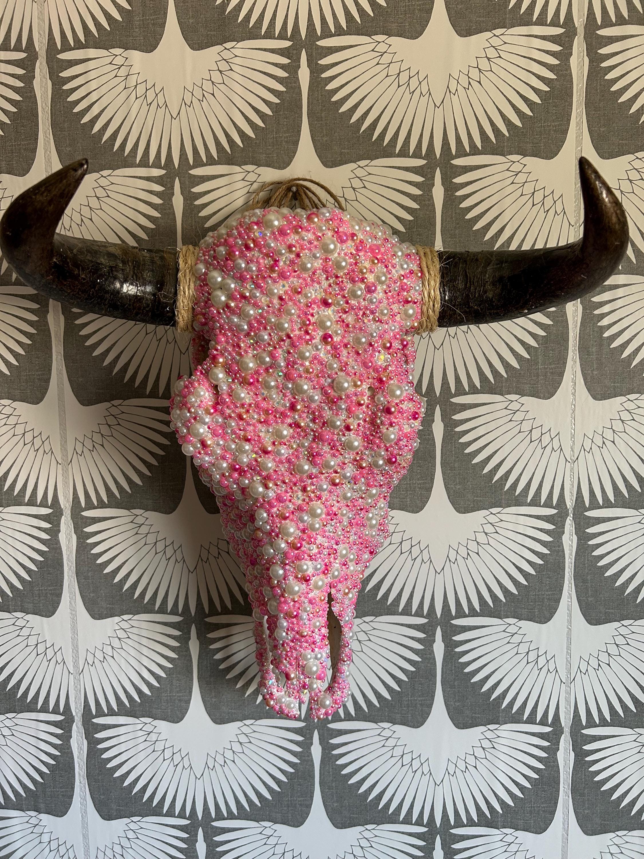 Bedazzled Crystal Cow Skull - Etsy