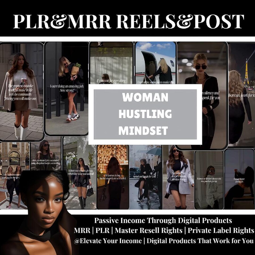 100 Hustling Mindset Woman Reels, Motivational Quote Instagram Reels ...