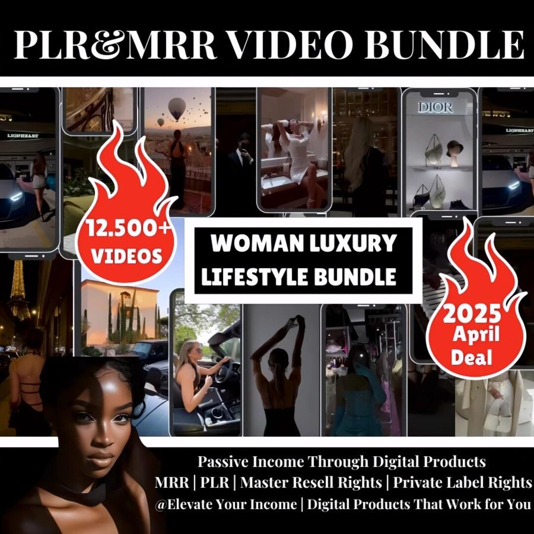 12,500 Faceless PLR MRR Bundle Ideal for Passive Income, Plr Mrr ...