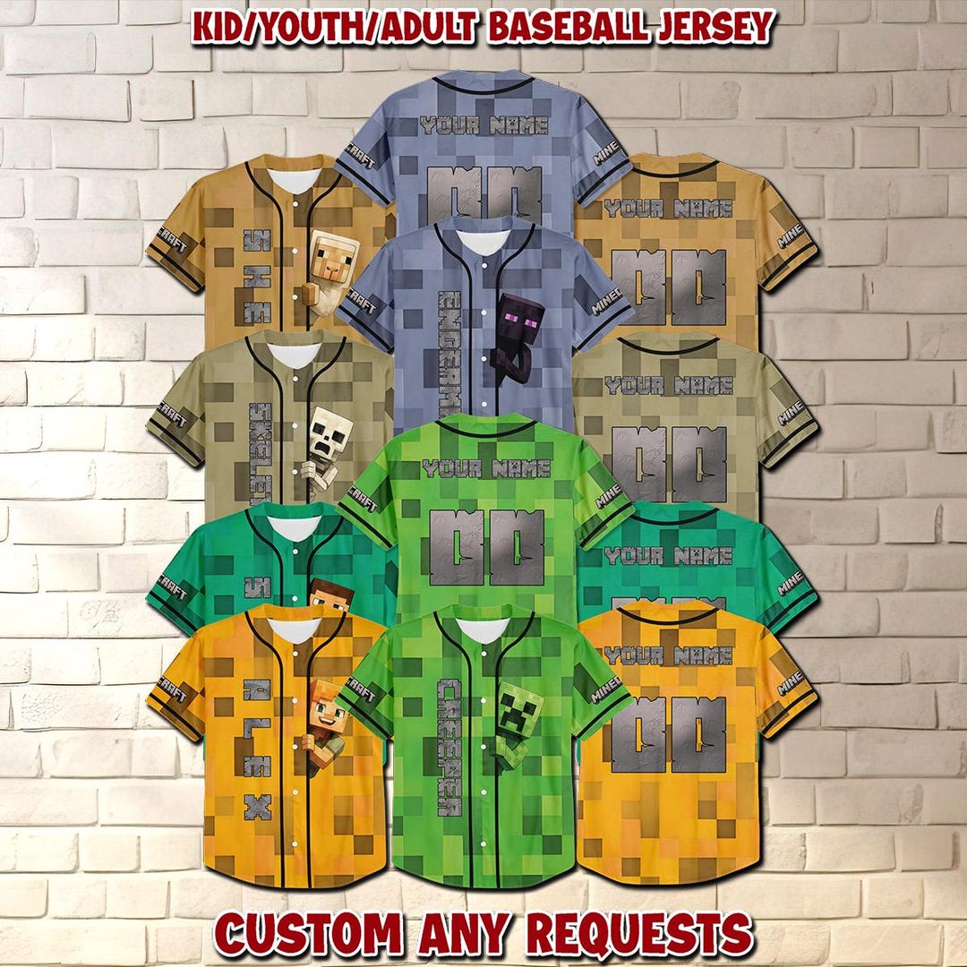 Personalized Minecraft Jerrey, Gamer Gift, Minecraft Movie Shirt for ...
