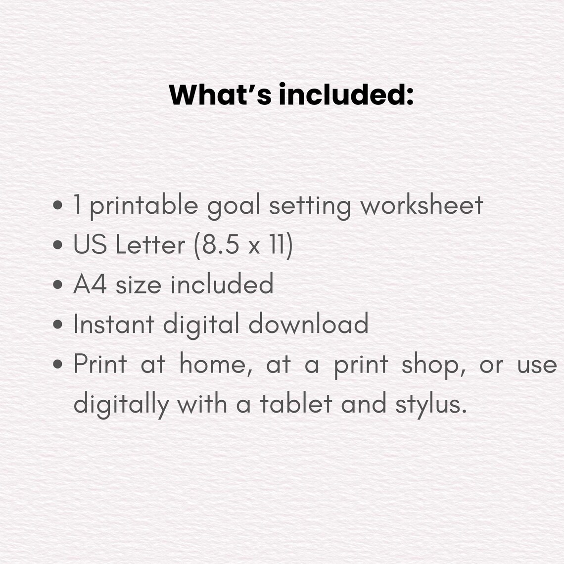 Goal Setting Worksheet | Printable Goal Planner | Break Goals Into ...