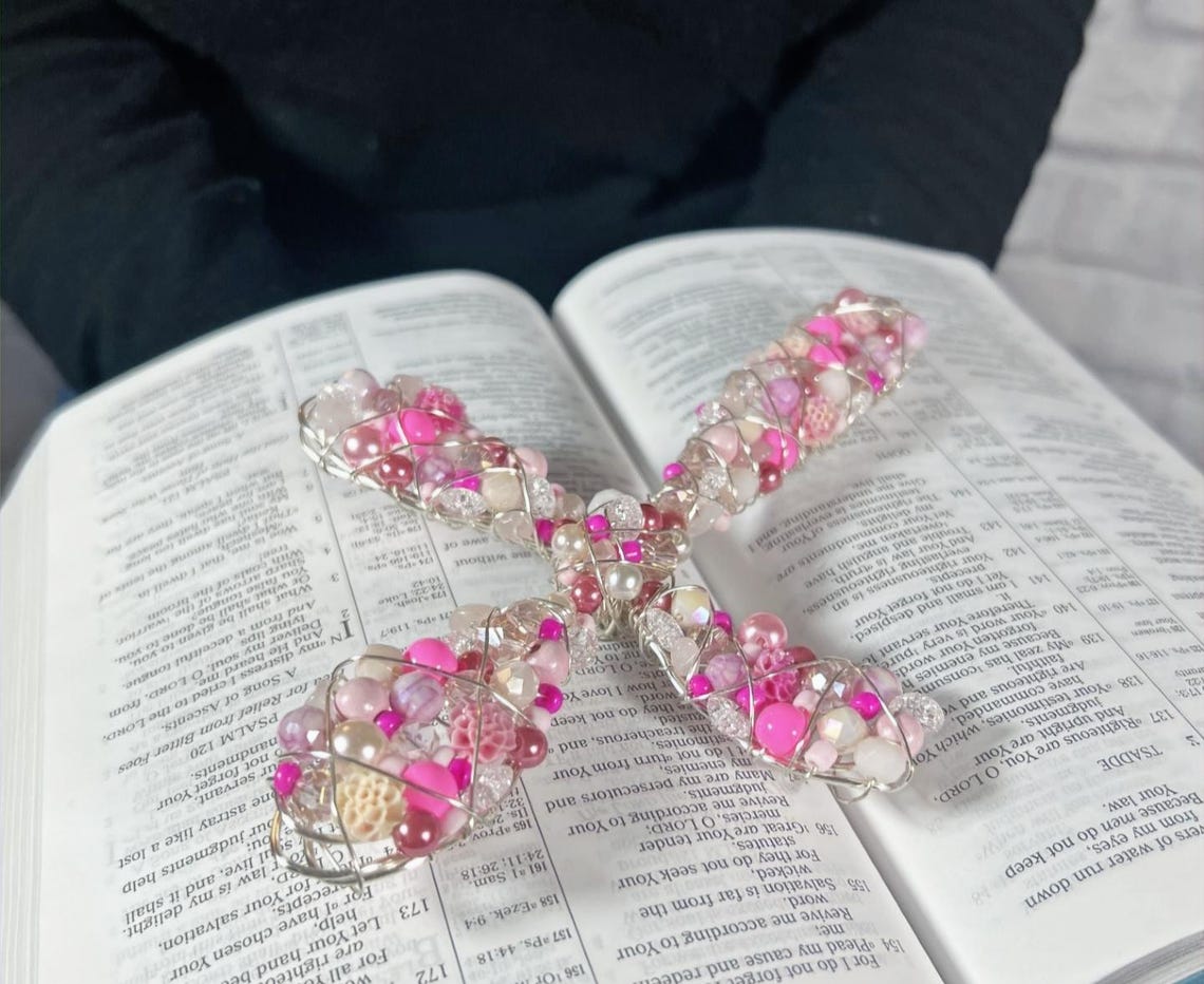 Pink & More Pink Cross - Etsy
