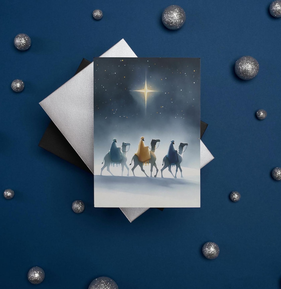 Printable Epiphany Card | Three Wise Men Design | PDF Download | Card ...