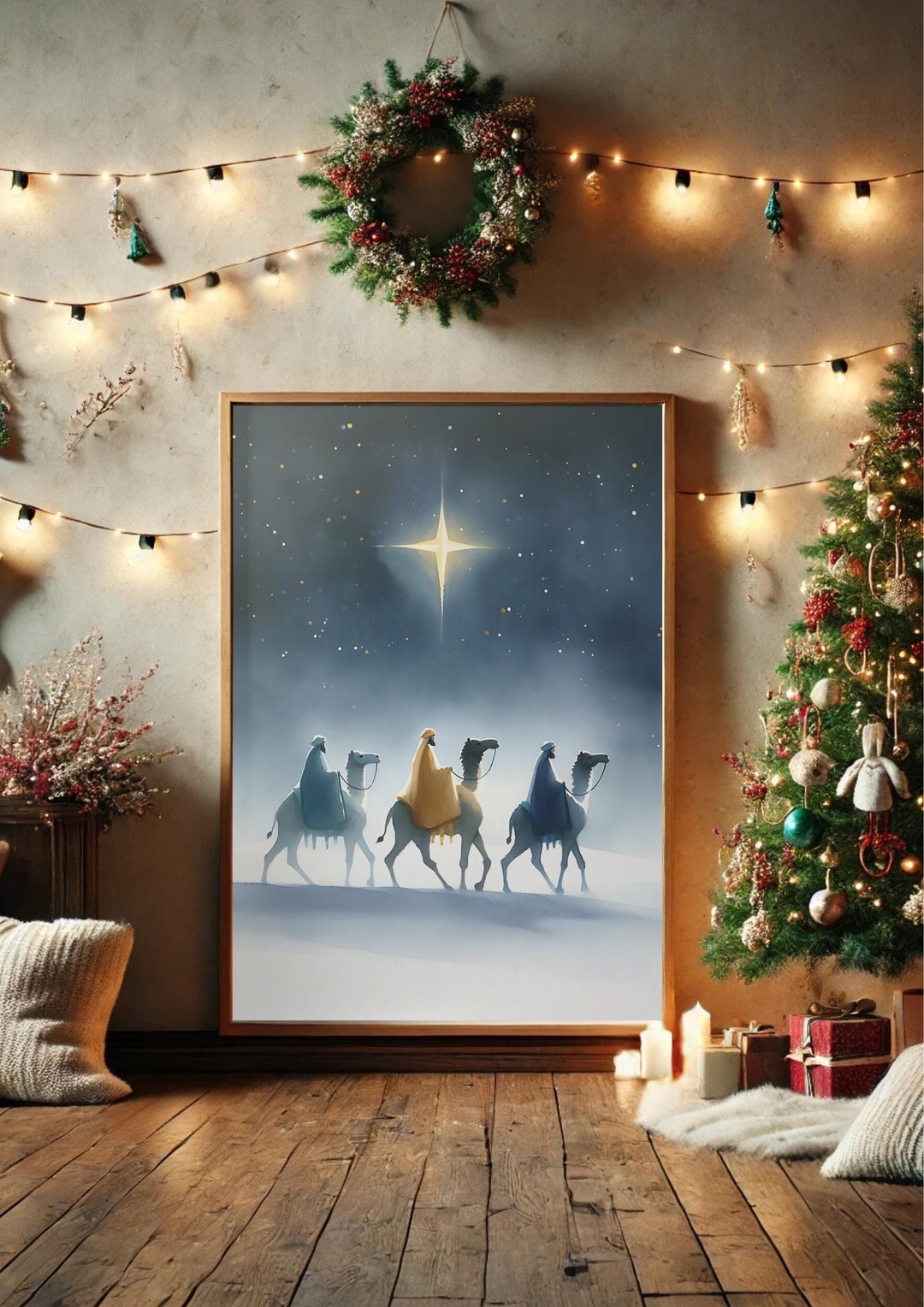 Epiphany Wall Art Printable Three Wise Men Three Kings Christian Decor ...