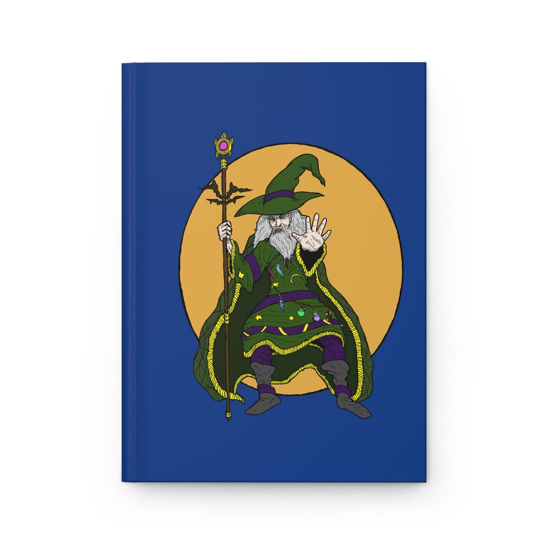 Wizard Hardcover Journal, Magical Wizard Notebook, Magic Spells Diary ...
