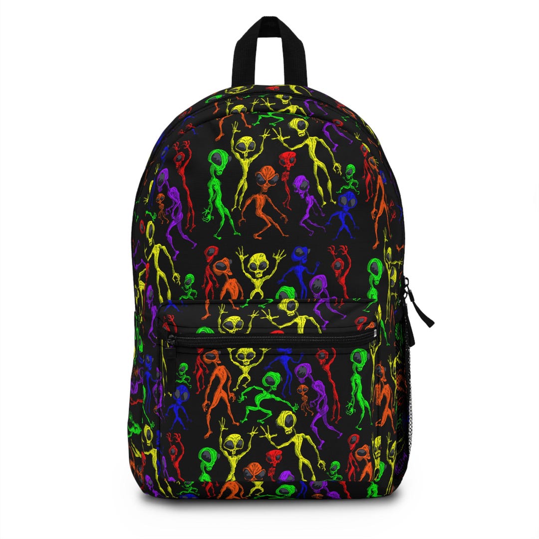 Colorful Alien Dance Backpack, Cute Kids School Bag, Colorful Backpack ...