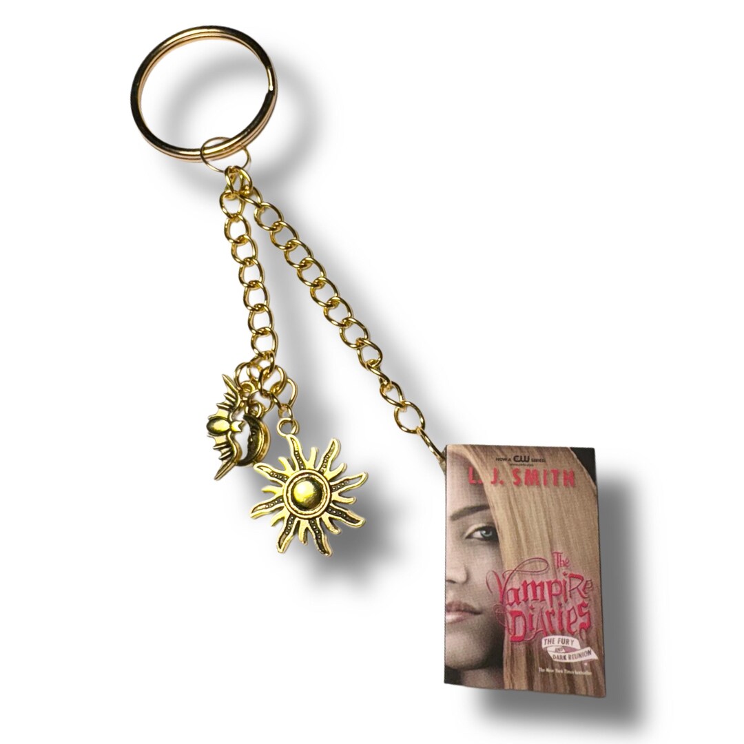 The Vampire Diaries Book Keychain With Charms. - Etsy