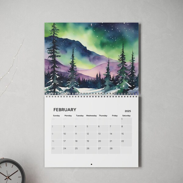 Watercolor Calendar - Etsy