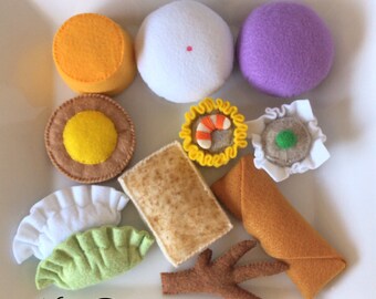 Felt Play Food Mooncake - Etsy