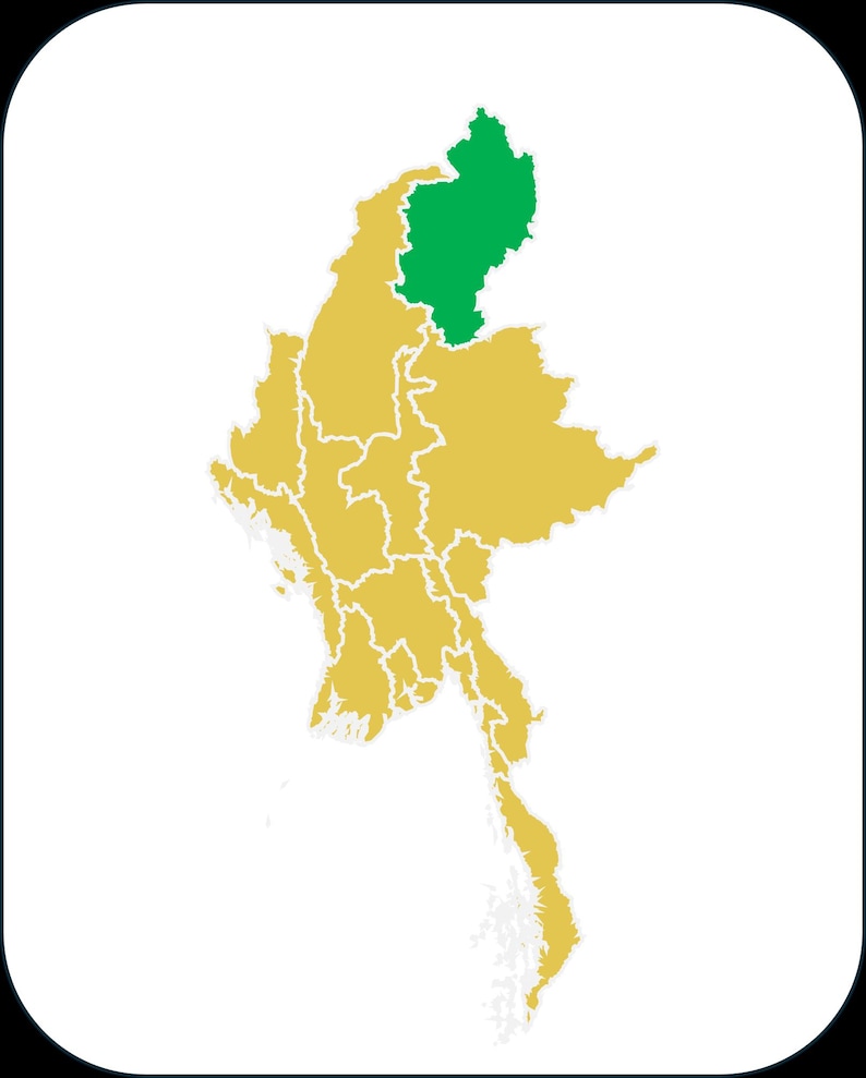 Powerpoint - Editable Myanmar Map (states and Divisions Level) - Etsy