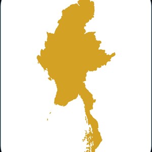 Powerpoint - Editable Myanmar Map (states and Divisions Level) - Etsy