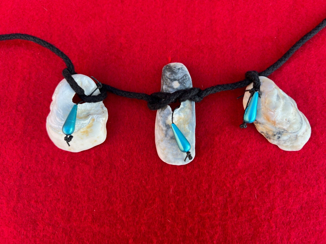 Sea Shells & Teardrop Beads drum Adornment - Etsy