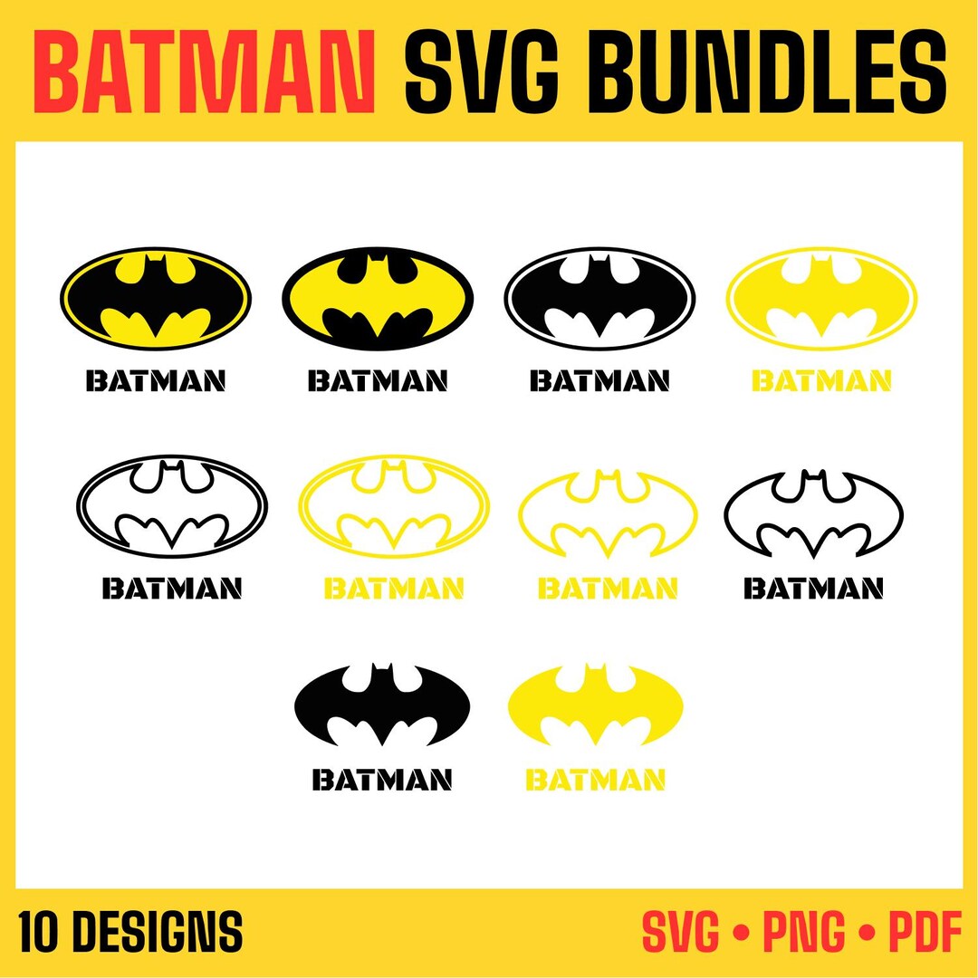 Batman Svg Bundle,bat Svg Bundle Cut Files,t-shirt Prints Bundle ...