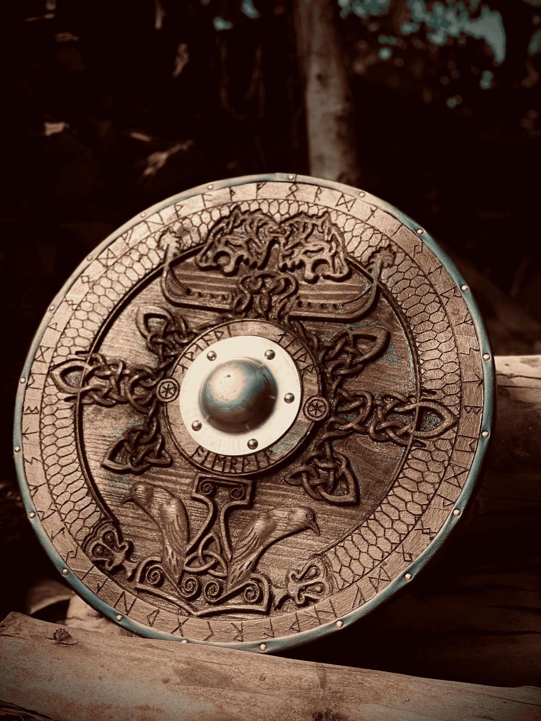 Custom Viking Shield | Medieval Round Shield | Viking Cosplay Shield ...