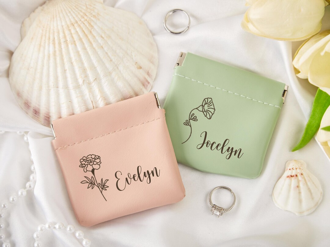 Custom Flower Coin Purse-rosary Pouch-change Purse-coin Holder-self ...