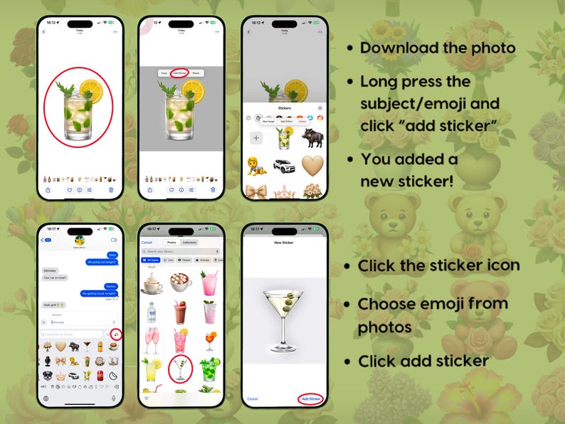 200+ Ios 18.1 Emoji Sticker Pack, Plants & Flowers Emoji Pack. PNG ...