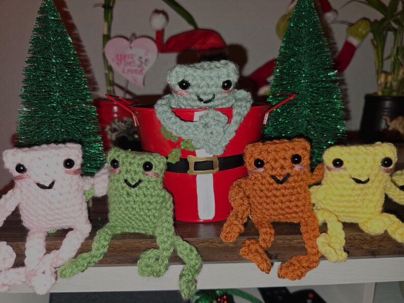 Mini Leggy Frog, Crochet Mini Frog, Crochet Amigurimi, Cute, Handmade ...