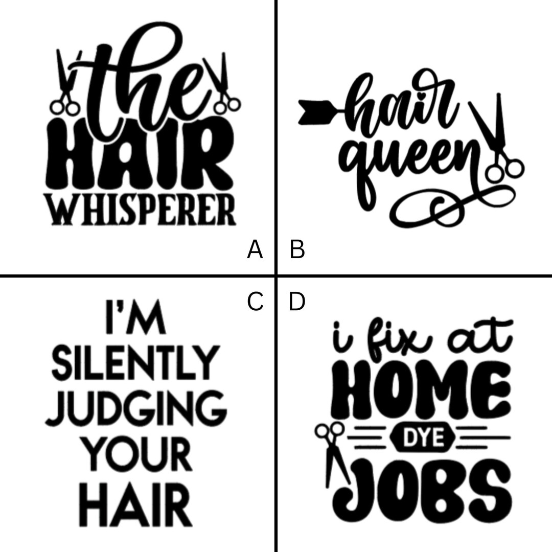 Your Choice of 1 Hair Stylist Decal Sticker Which Can Be Used on a Car ...