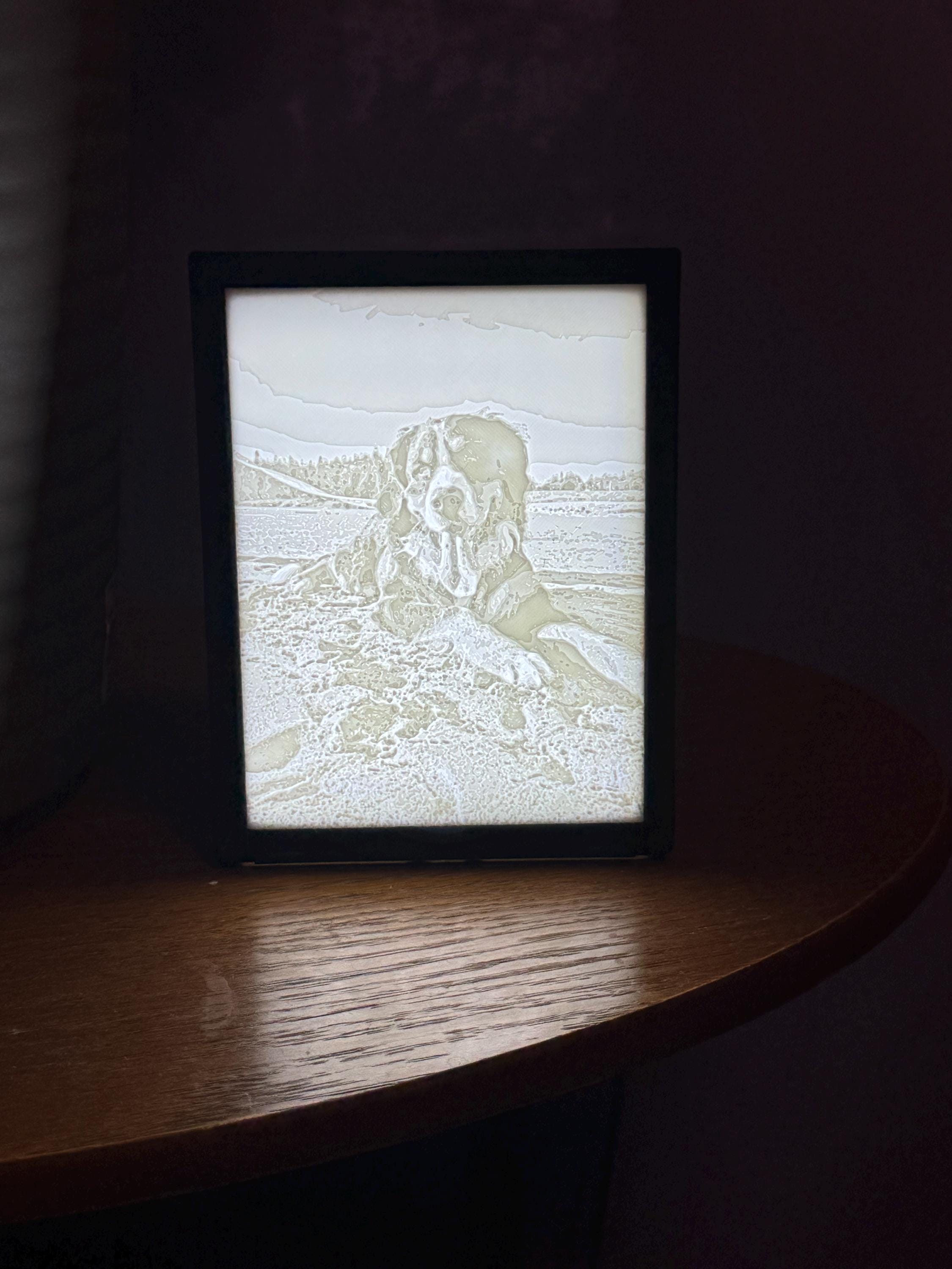 3D Printed Lithophane Photo - Etsy