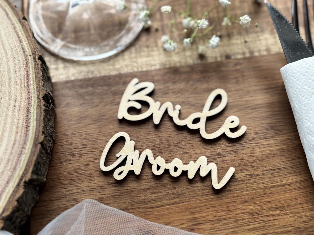 Wooden Wedding Place Names | Table Settings | Favours | Laser Cut Names ...