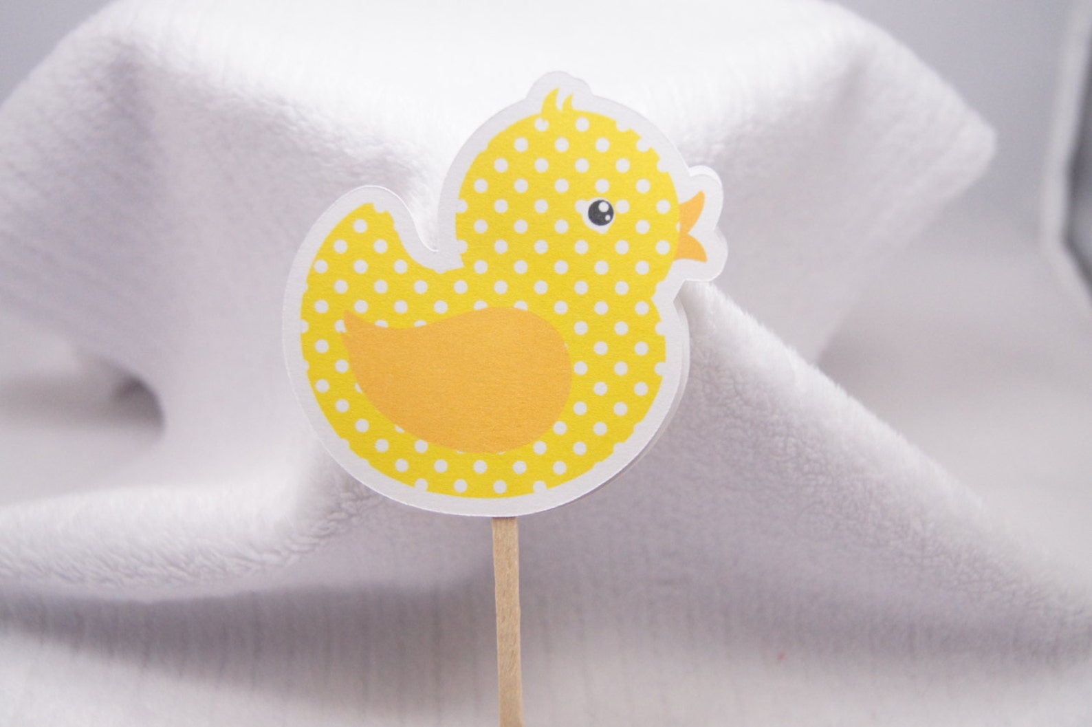 Baby Shower Cupcake Toppers Yellow Duck Girl Boy Party | Etsy