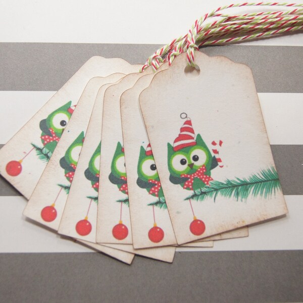 Owl Favor Tags - Etsy