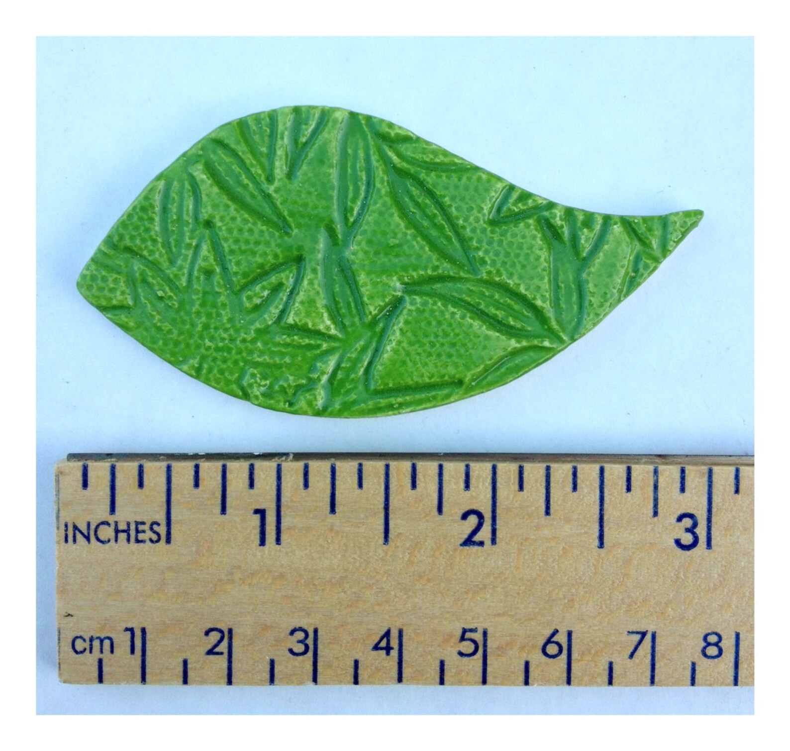 12 Handmade LEAF Tiles - Etsy