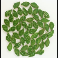 100 CLOVER GREEN SQUARE High Fired Ceramic Tiles - Etsy