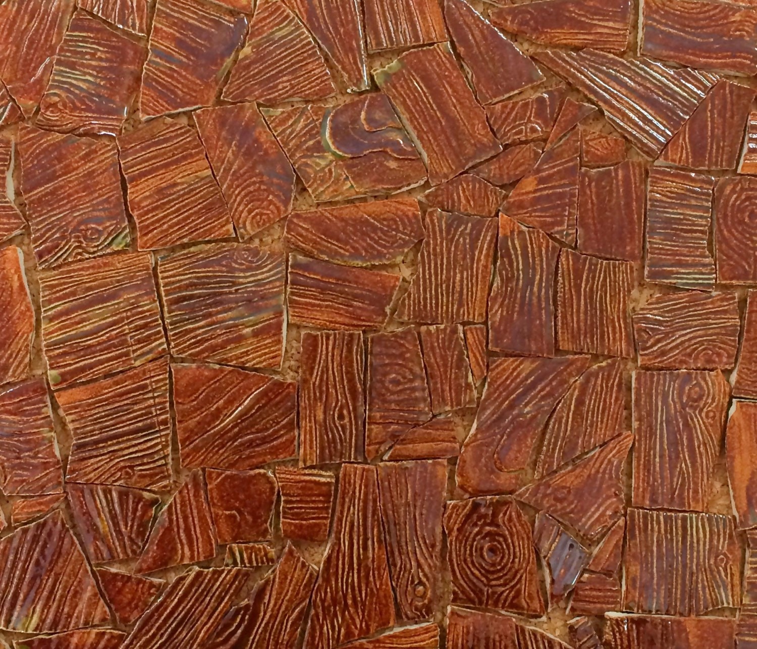 Wood Grain/bark Ceramic Mosaic Tiles - 1 Square Foot - High Fired - Etsy