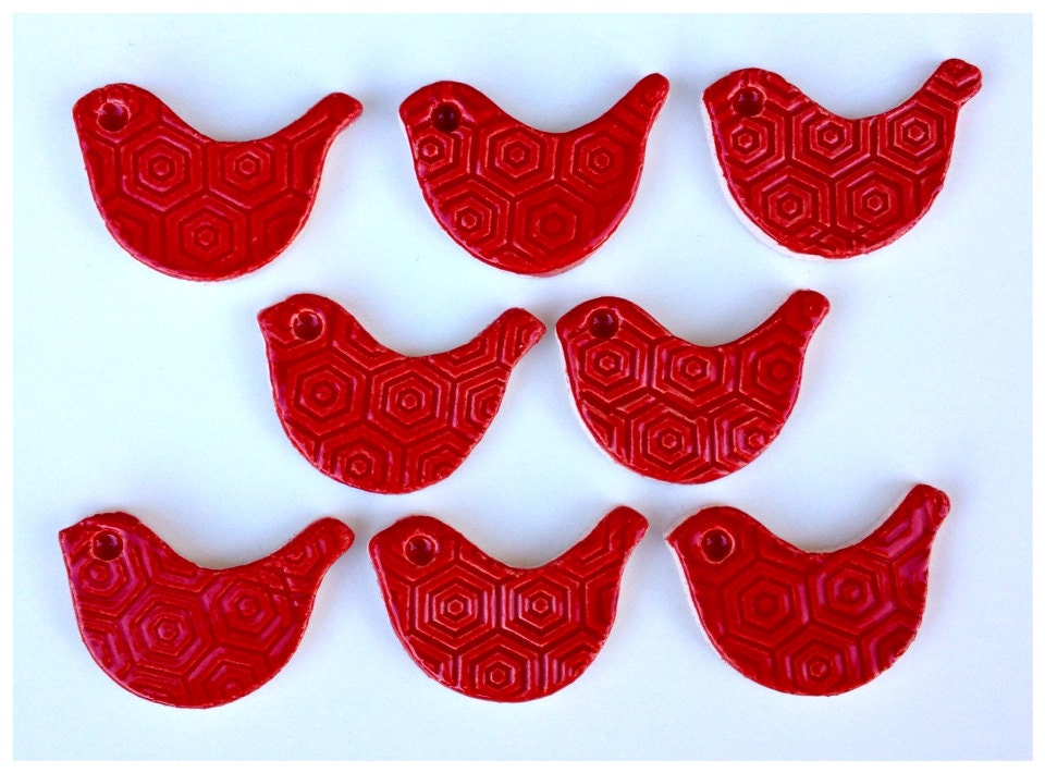 RED BIRD Mosaic Tile - Etsy