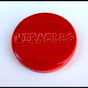 RED MIRACLES Tile - Etsy