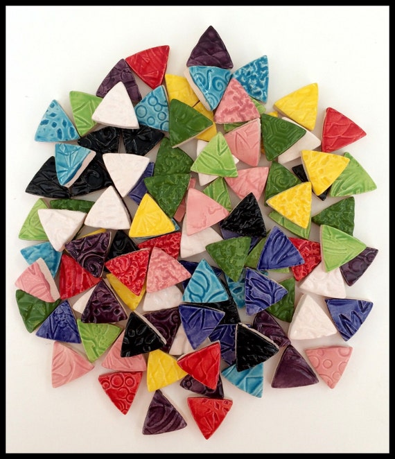 TRIANGLE MOSAIC Tiles | Etsy