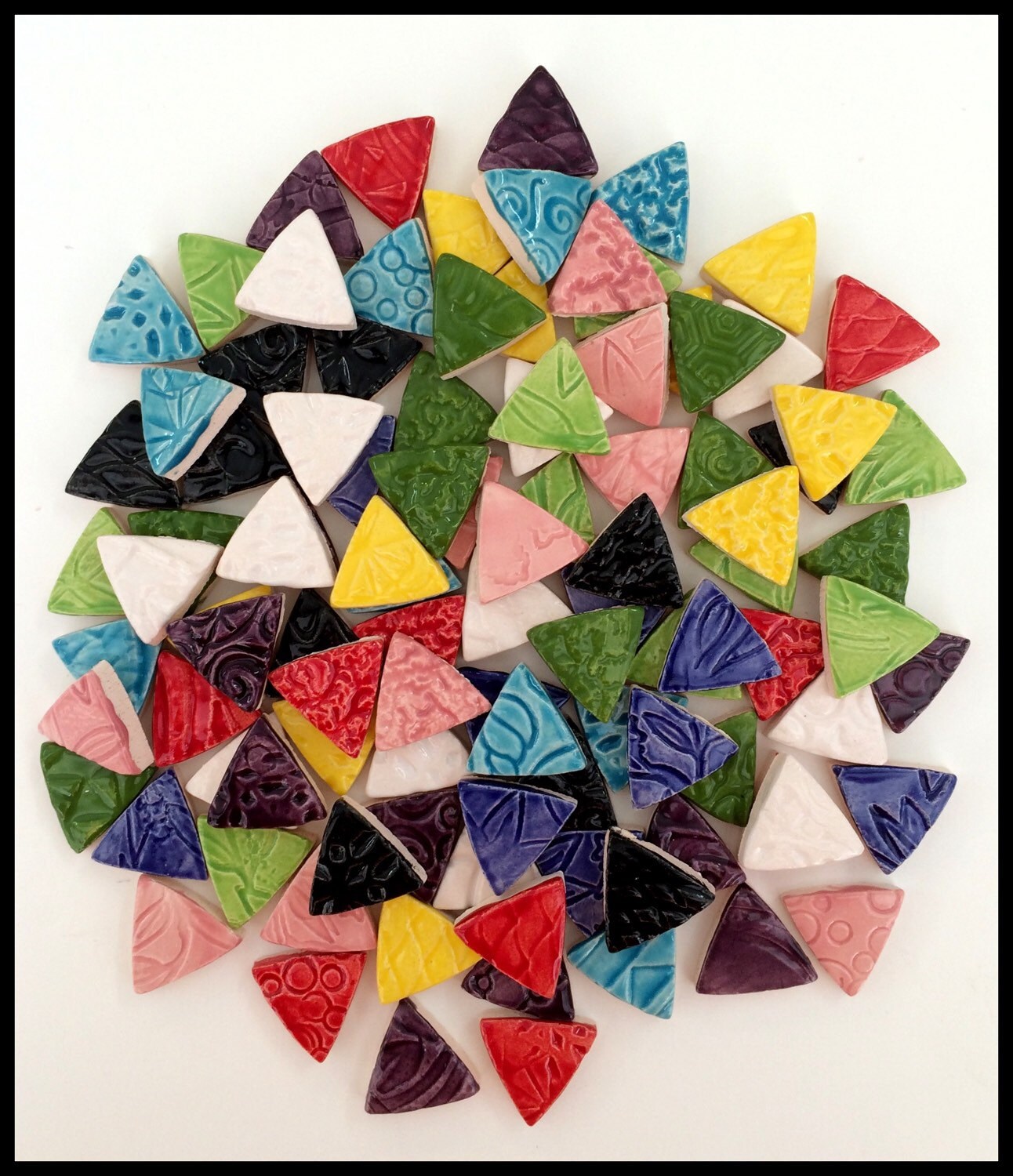 TRIANGLE MOSAIC Tiles | Etsy