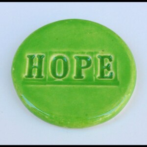 LIME GREEN HOPE Tile - Etsy