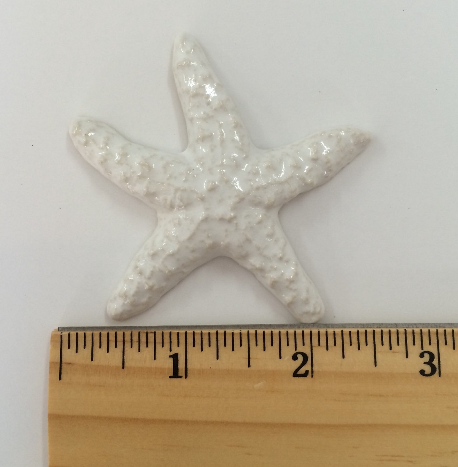 3 Starfish Tiles White - Etsy
