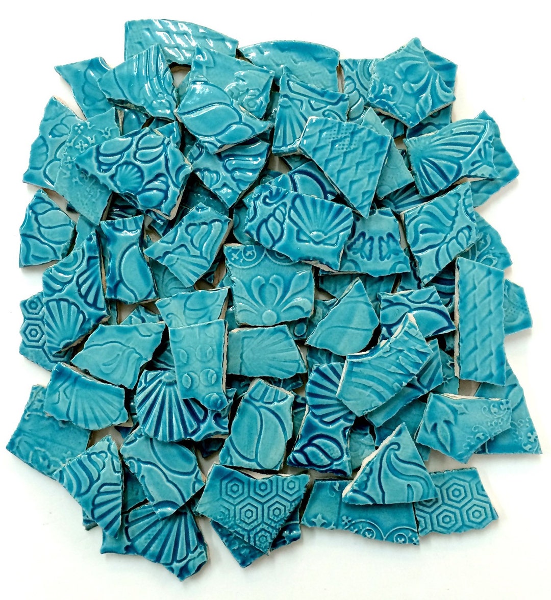 Turquoise Mosaic Ceramic Tiles - 1 Square Foot - Etsy