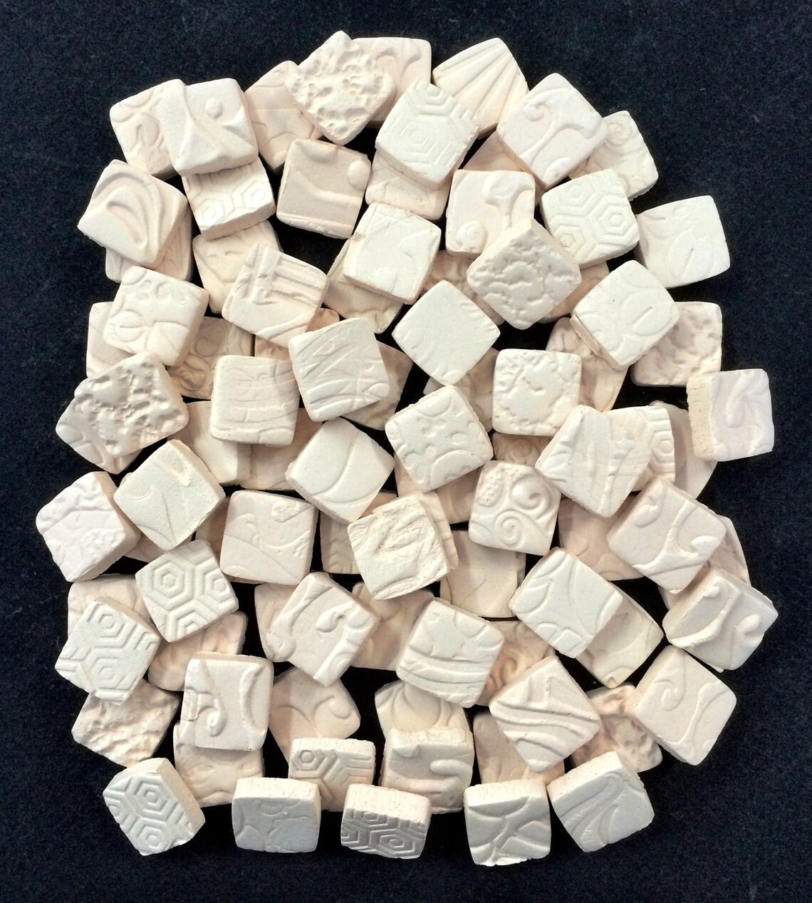 100 DIY Handmade SQUARE Tiles Bisque - Etsy