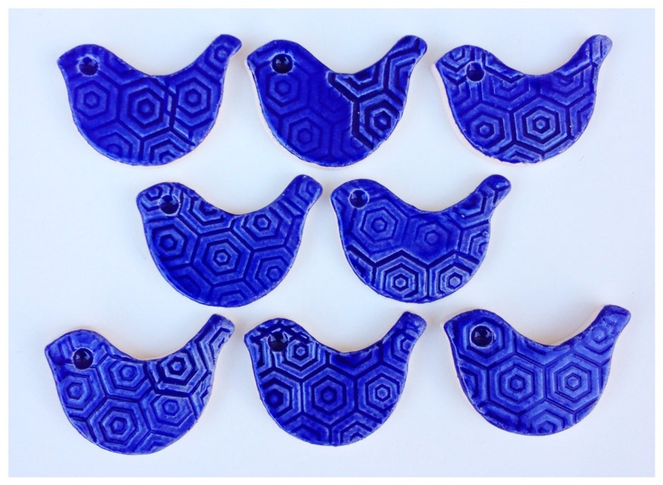 Royal BLUE BIRD Mosaic Tile - Etsy