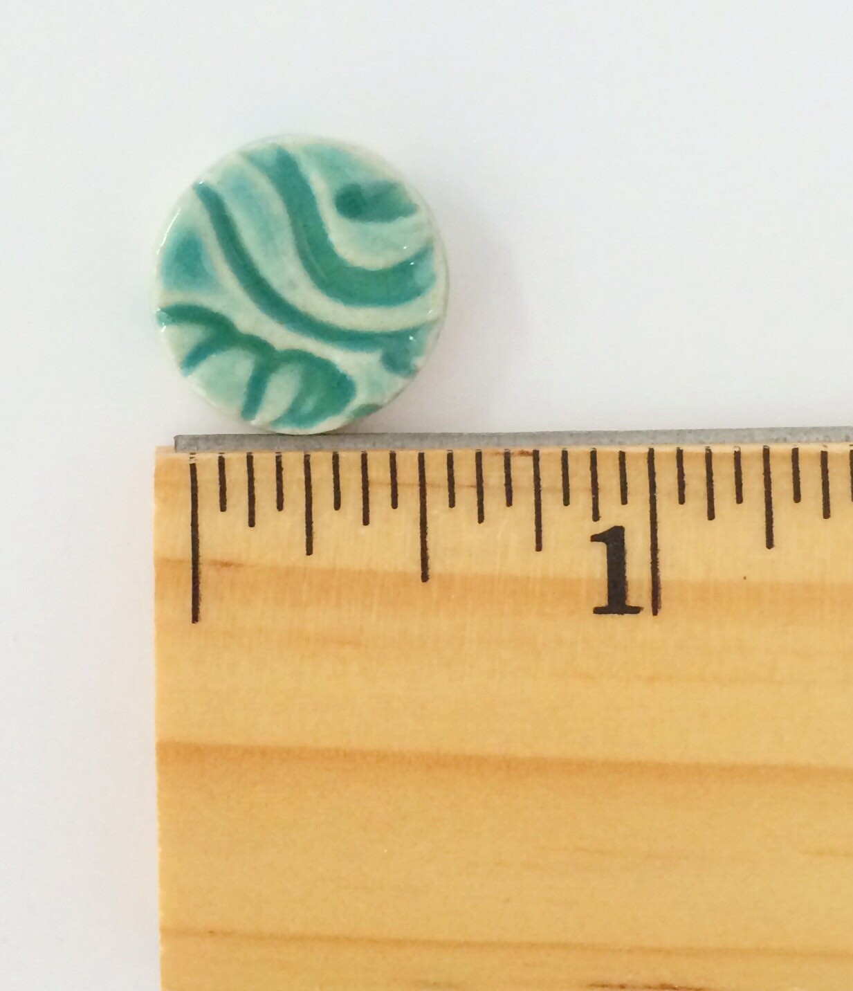 100 Handmade HIGH FIRED AQUA Circle Tiles | Etsy