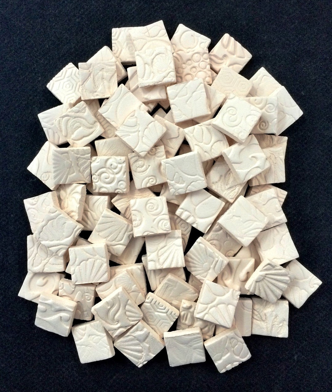 DIY Handmade SQUARE Tiles - Bisque - Etsy