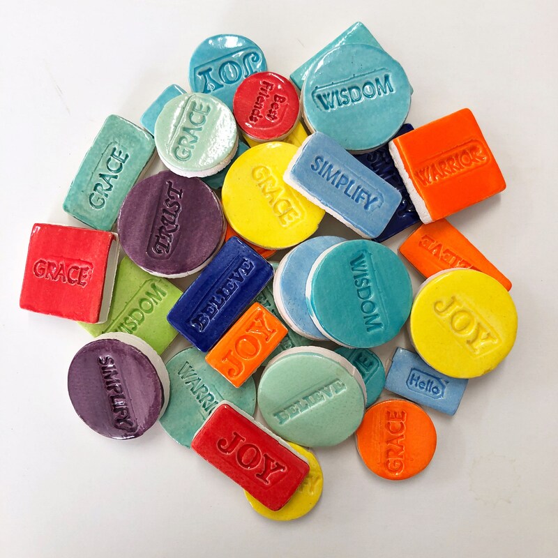 Mini Mosaic Tiles - Etsy