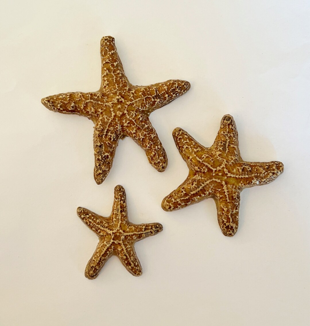 3 Starfish Tiles - Etsy