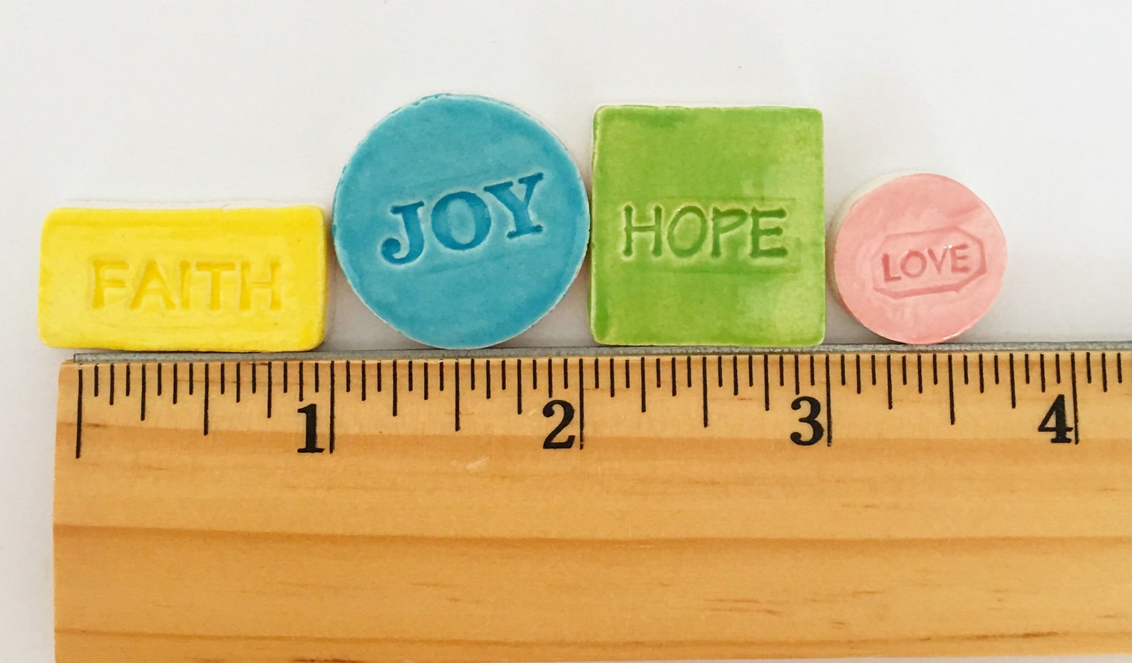 Mosaic Tiles - 10 Ceramic Word Tiles - Etsy