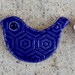 Royal BLUE BIRD Mosaic Tile - Etsy