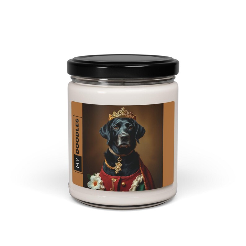 Whimsical Black Labrador Apple Harvest Soy Candle, 9oz - Etsy