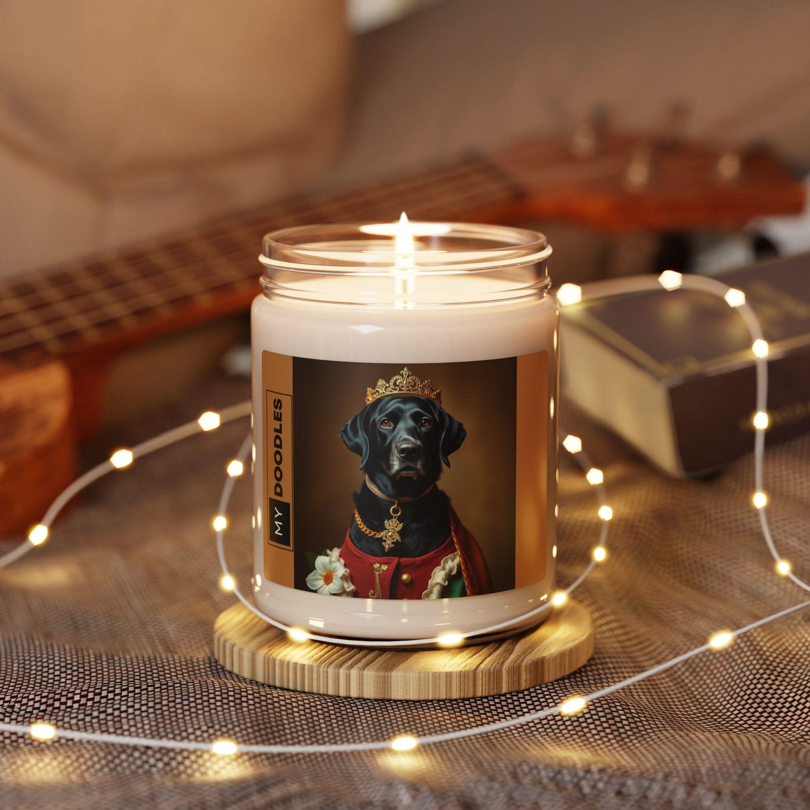 Whimsical Black Labrador Apple Harvest Soy Candle, 9oz - Etsy