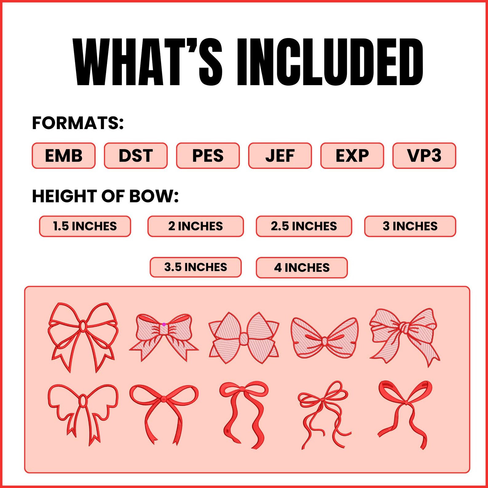 Bow Embroidery Design: Mini Ribbon Bow Tie Applique (digital Download ...
