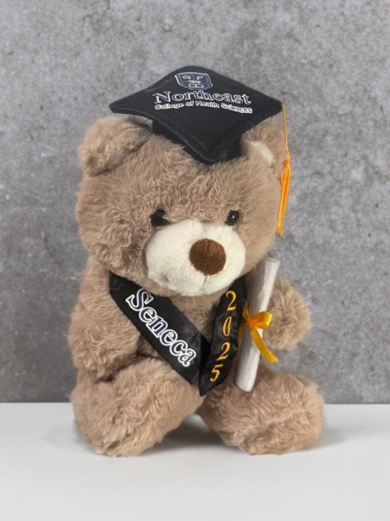 Personalized Graduation Teddy Bear | Custom Name Cap Keepsake | Class ...