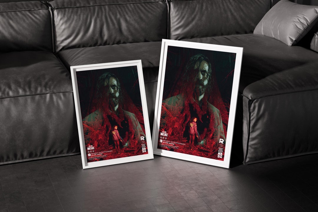 Alan Wake Poster Alan Wake Wall Art Game Poster Atmospheric Artwork ...